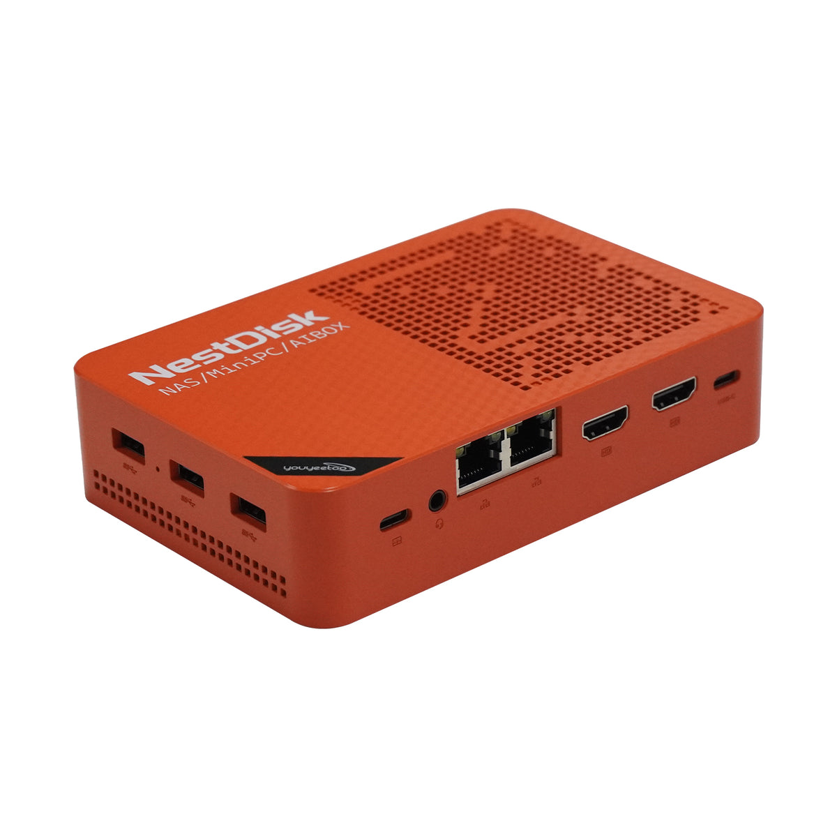 youyeetoo NestDisk Mini PC NAS 4-Bay NVMe SSD, Intel N150 Quad-Core 12